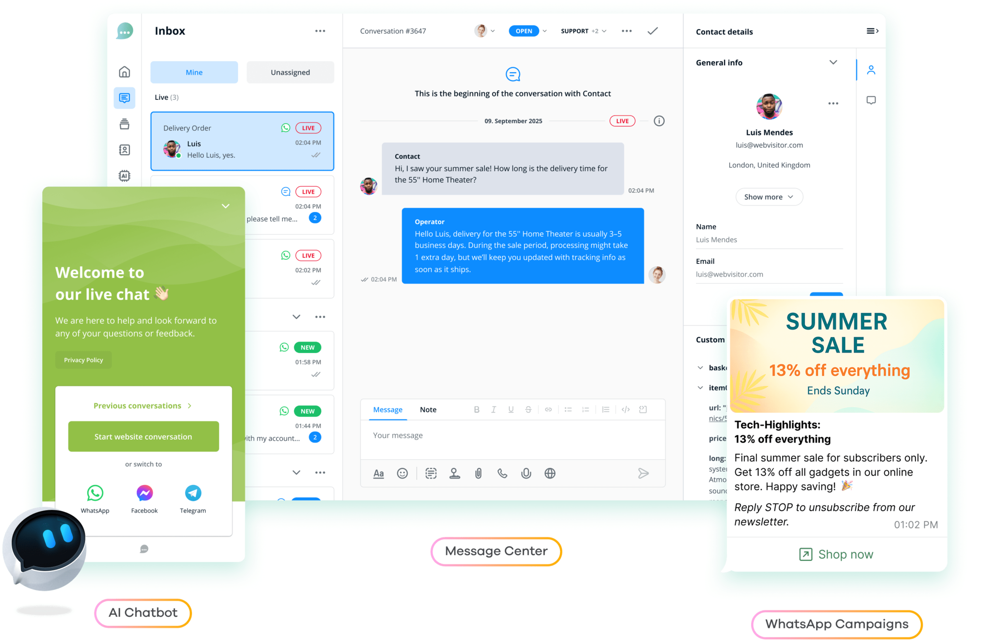 Lime Connect - AI Customer Communication for Sales & Support