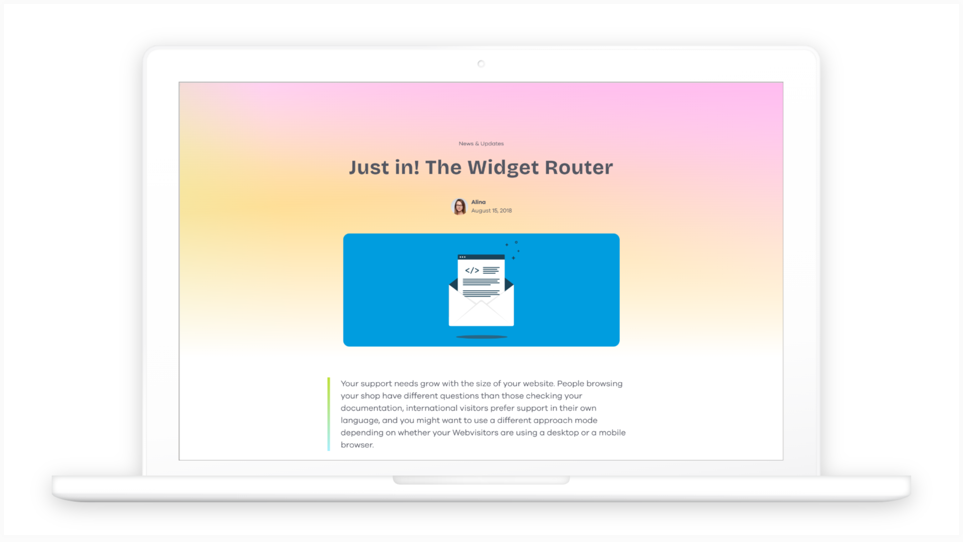 New feature: The widget router - Lime Connect