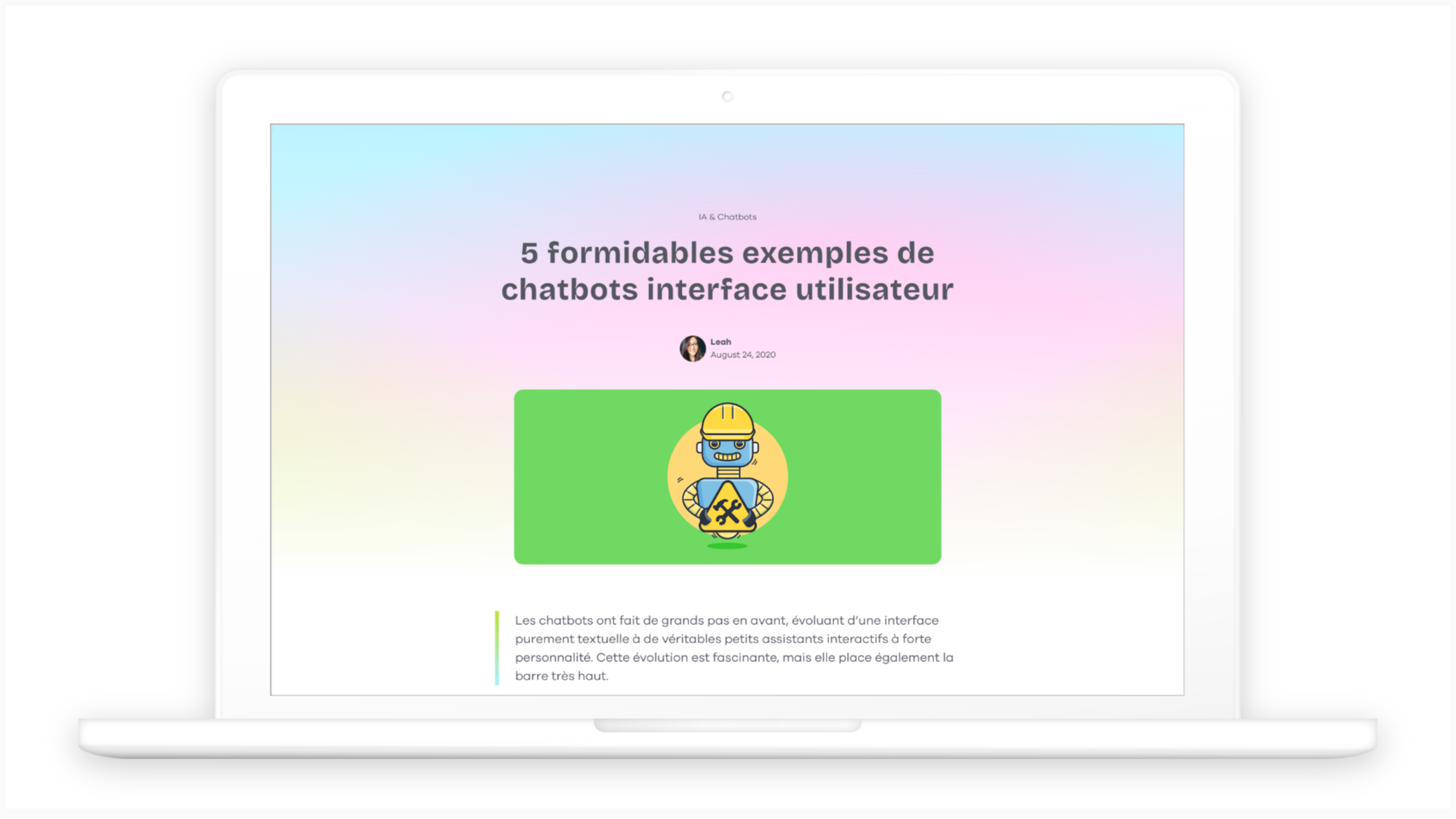 5 formidables exemples de chatbots interface utilisateur - Lime Connect