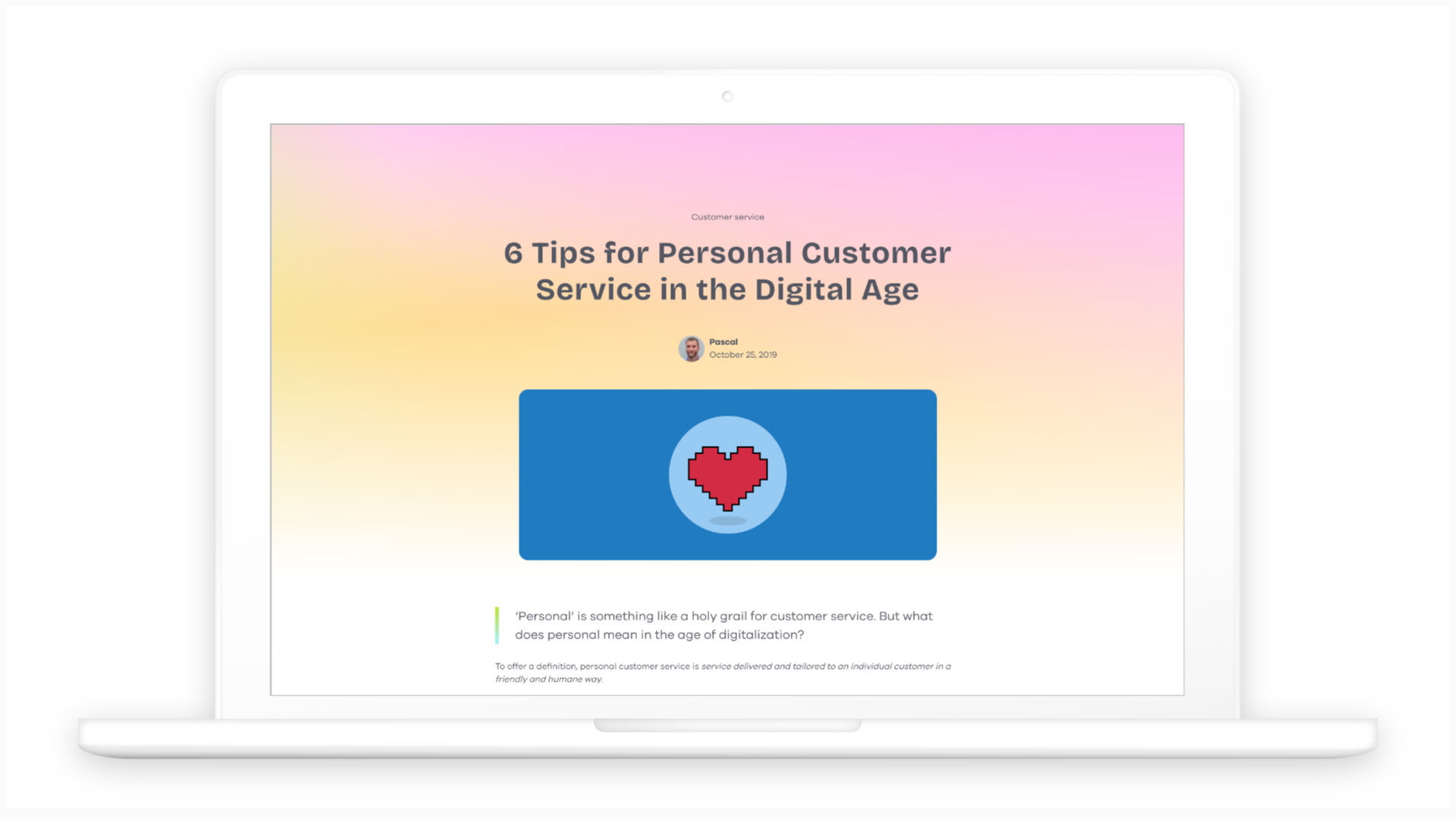 Personal Customer Service in the Digital Age - Lime Connect