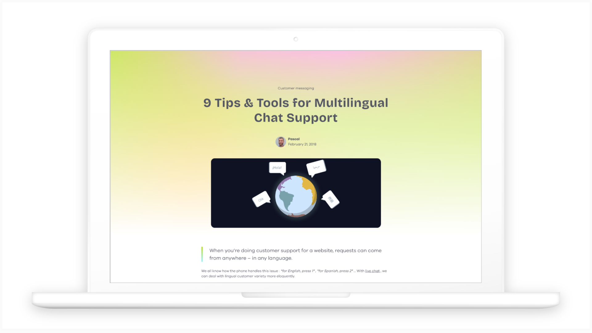 Multilingual Chat Support, 9 tips & tools - Lime Connect