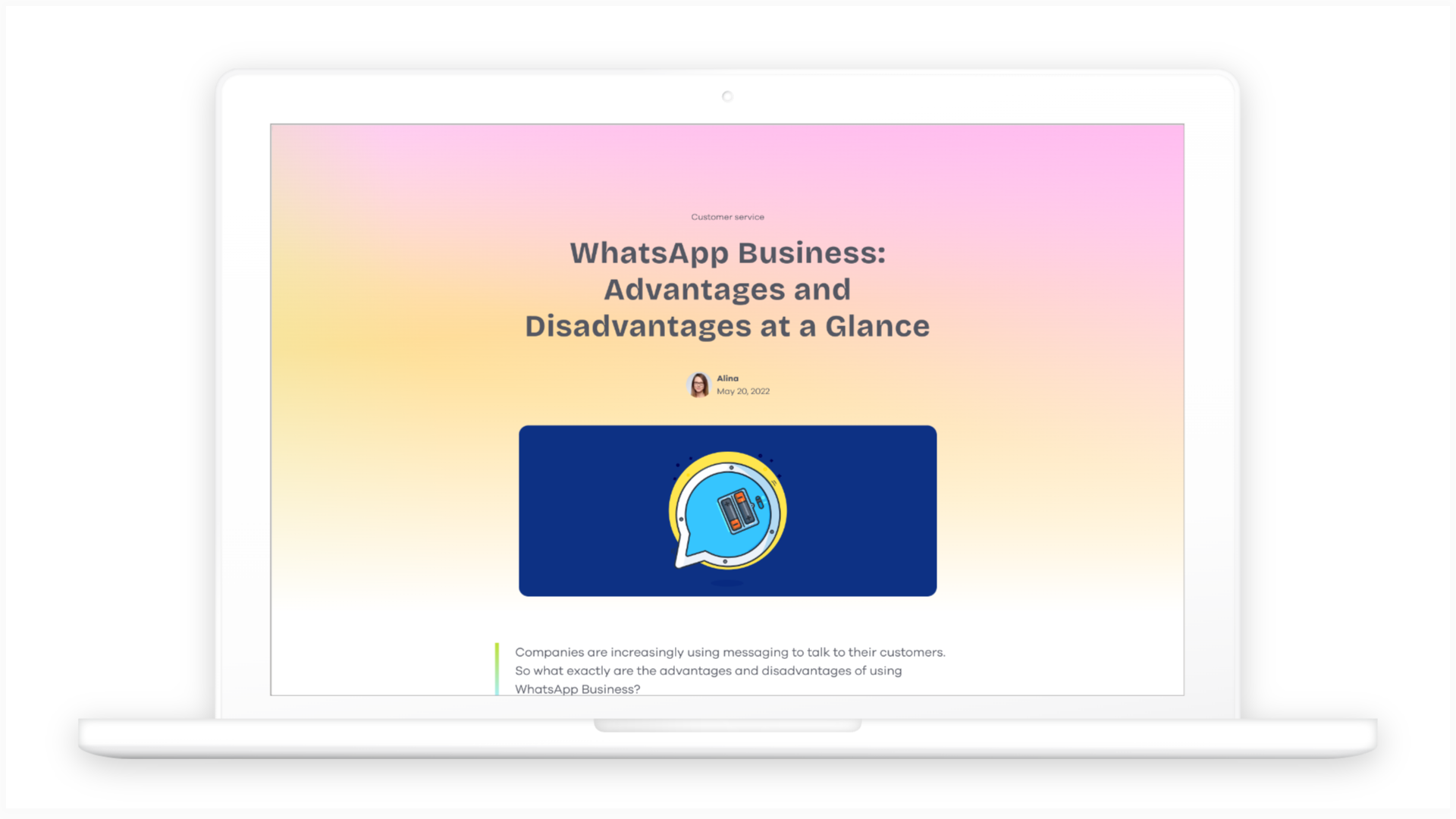 Advantages & drawbacks with WhatsApp Business - Lime Connect