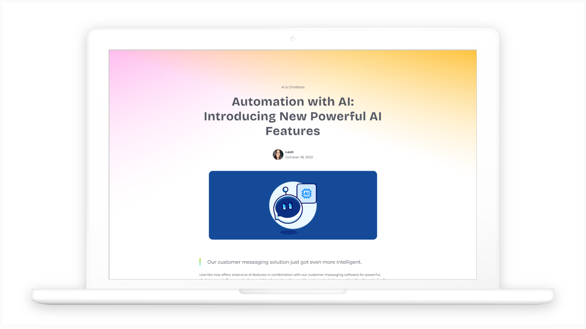 Automation and AI: New powerful AI features - Lime Connect