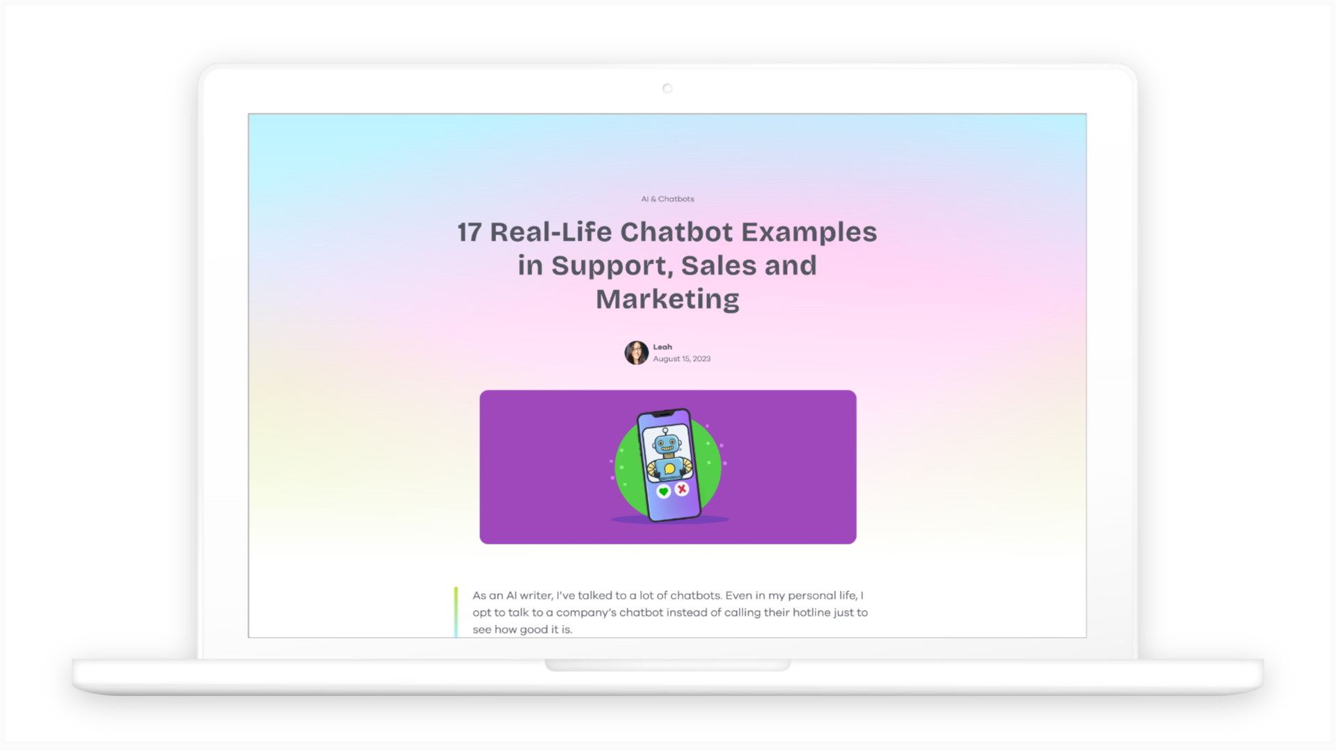 17 Real-Life Chatbot Examples in Support, Sales and Marketing - Lime ...