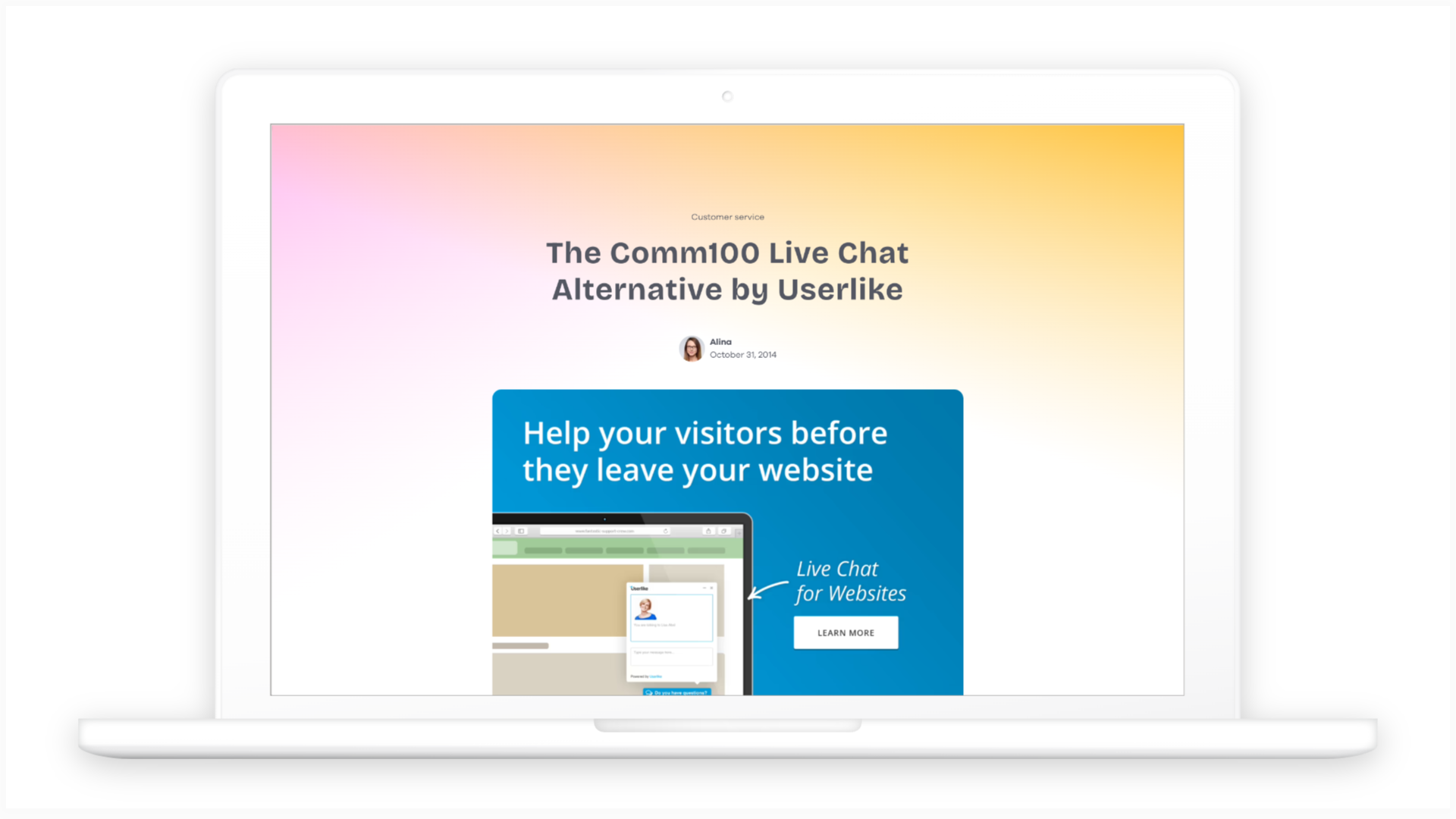 Comm100 Live Chat Alternative (it's us!) - Lime Connect