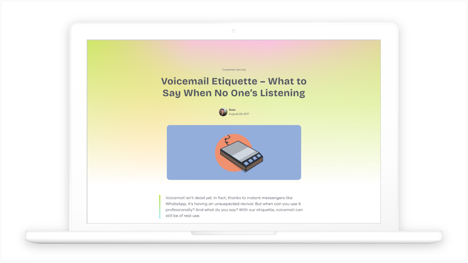 Voicemail etiquette 101, everything you need to know - Lime Connect