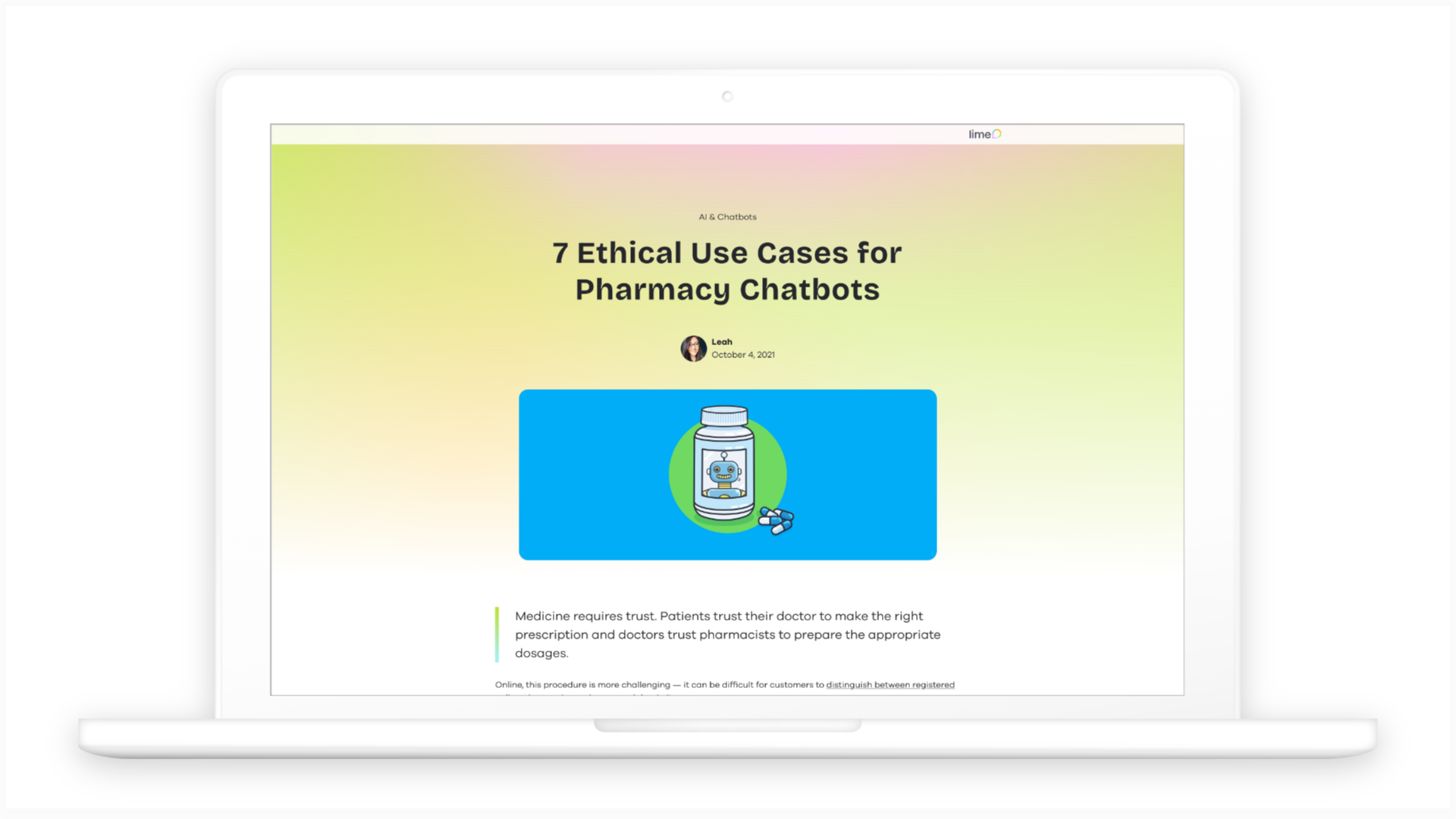 7 use cases for pharmacy chatbots - Lime Connect